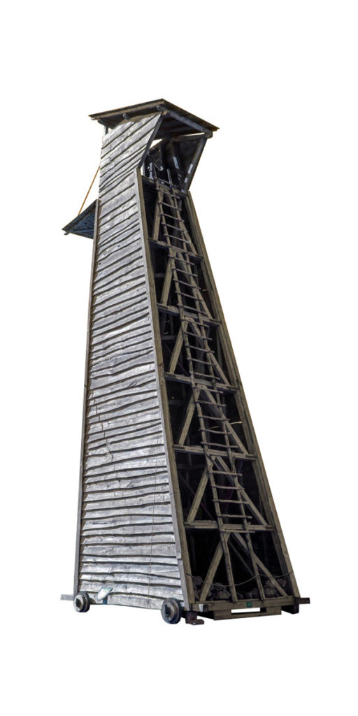 Medieval Siege Engines of Great Britain: Trebuchet, battering ram ...